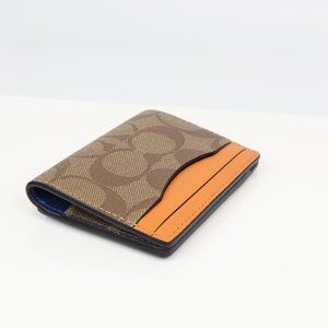 Coach | Bags | Magnetic Card Case In Colorblock Signature Canvas | Poshmark